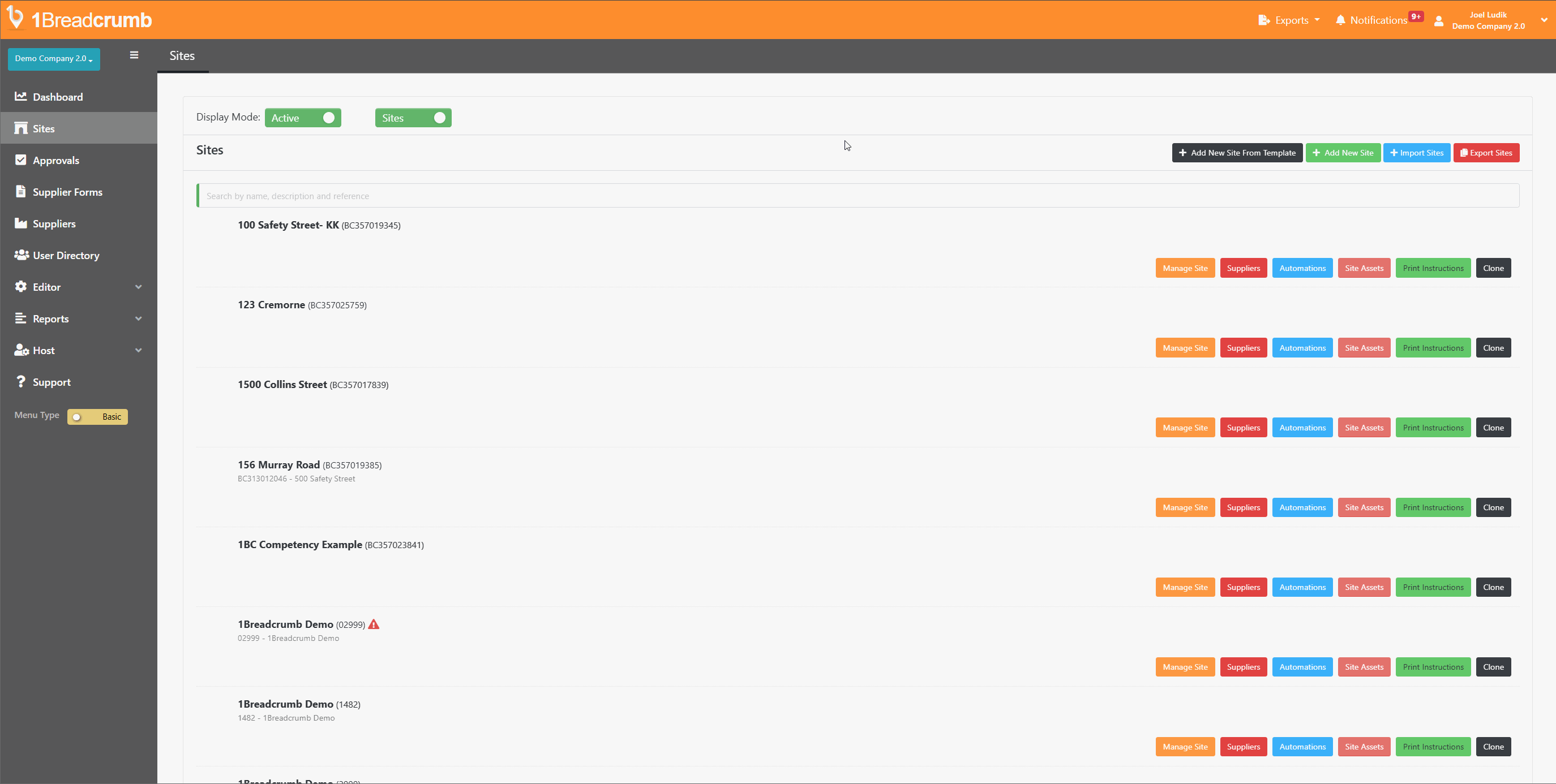 Create a Site Briefing Form