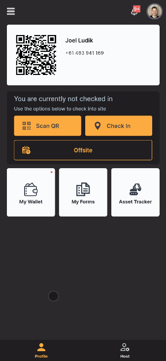 Host Check-In a Worker