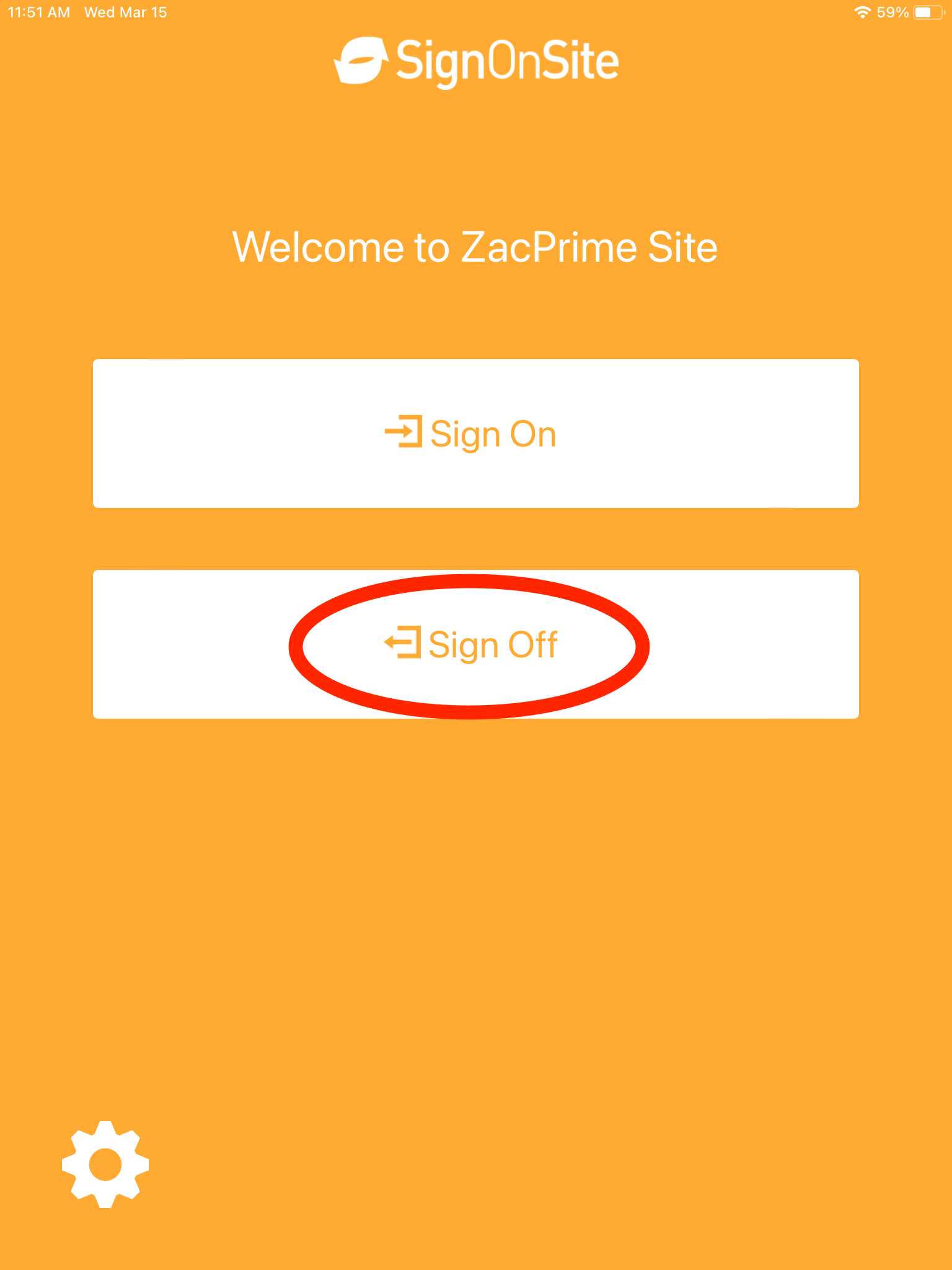 Sign Off: Using Your Name through Kiosk
