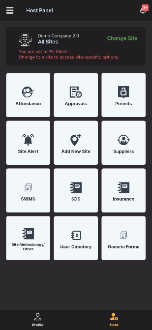 Check if you have Host Access