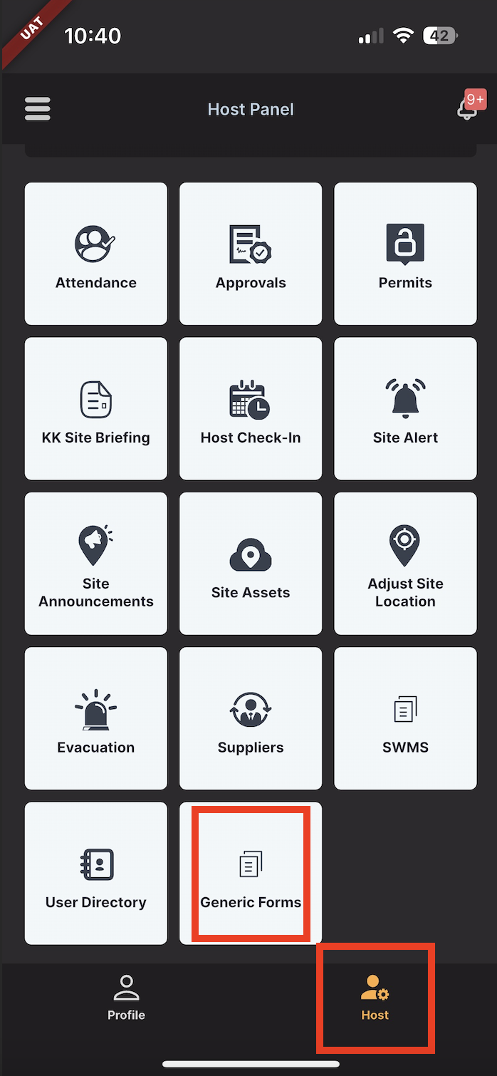 View Generic Forms Submitted by Workers