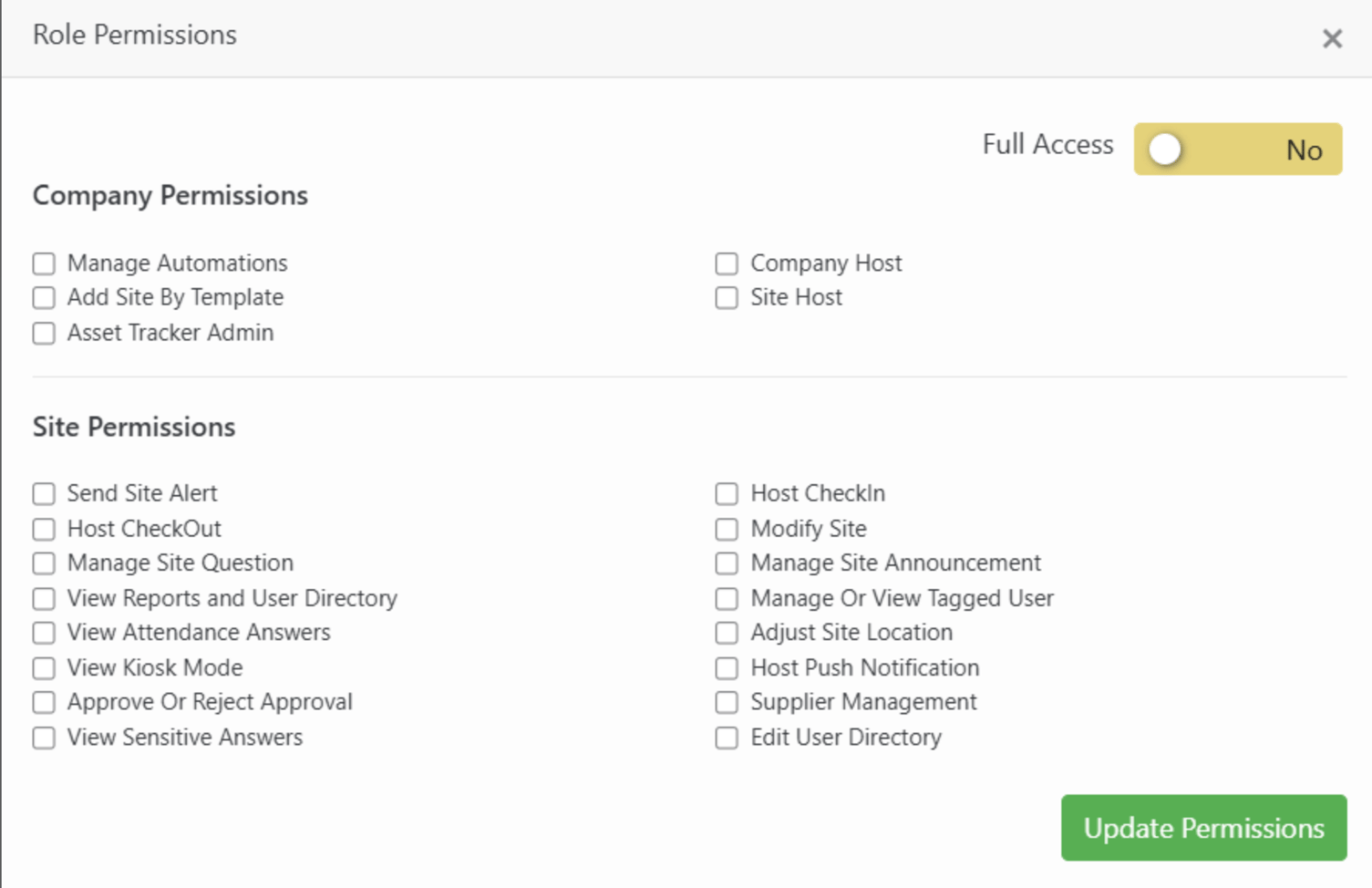 Permission Options Breakdown