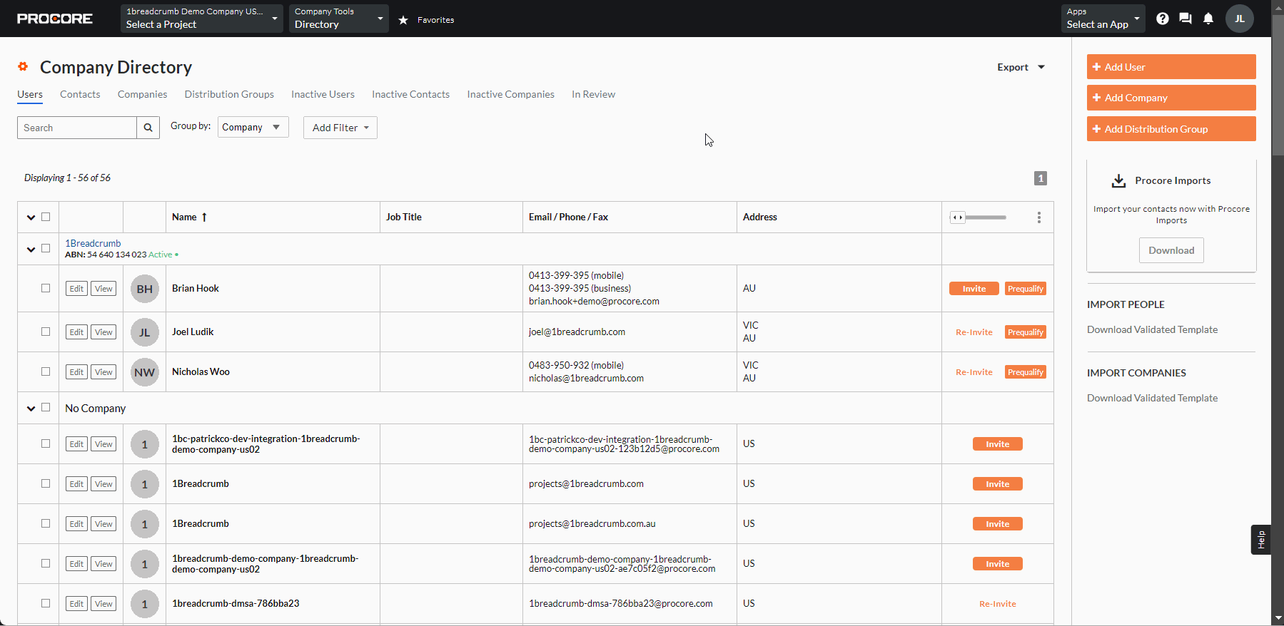 Sync Users and Roles to 1Breadcrumb
