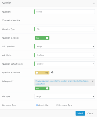 How to create an Asset Operator Form