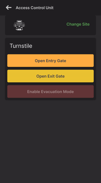 Manage Site Turnstiles