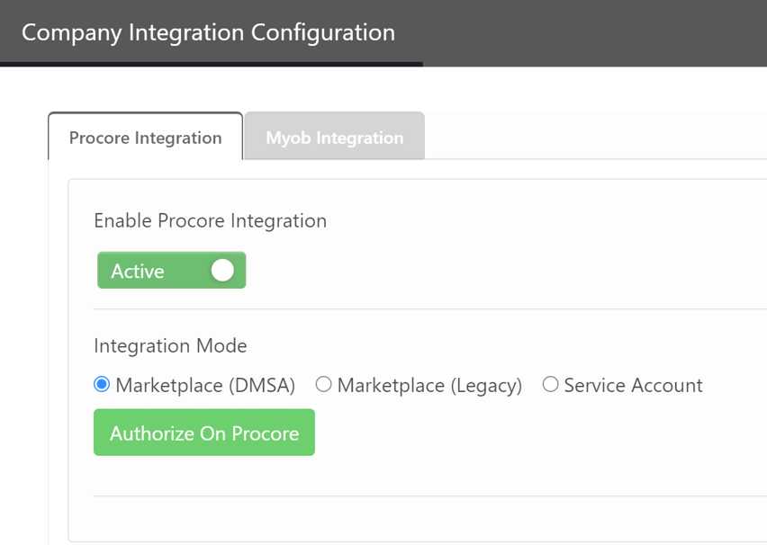 Setting up your Procore Integration in 1Breadcrumb