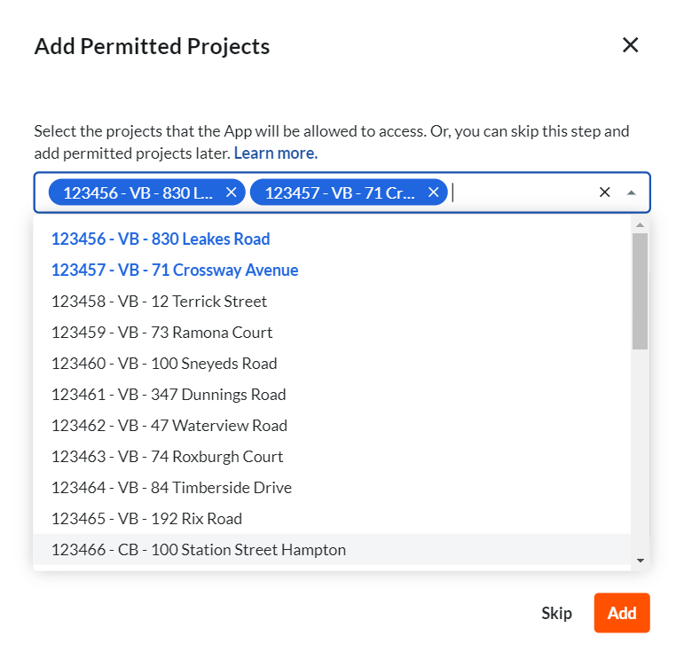 Initial Procore + Breadcrumb Integration (Manual Project Syncing)