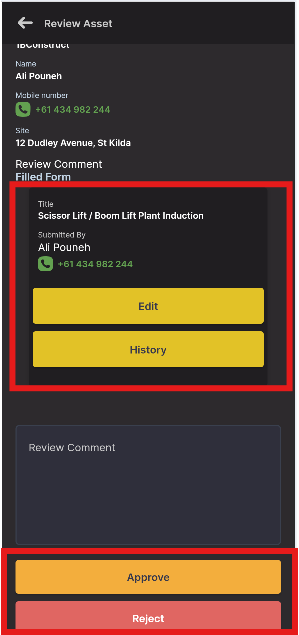Review a Plant Induction