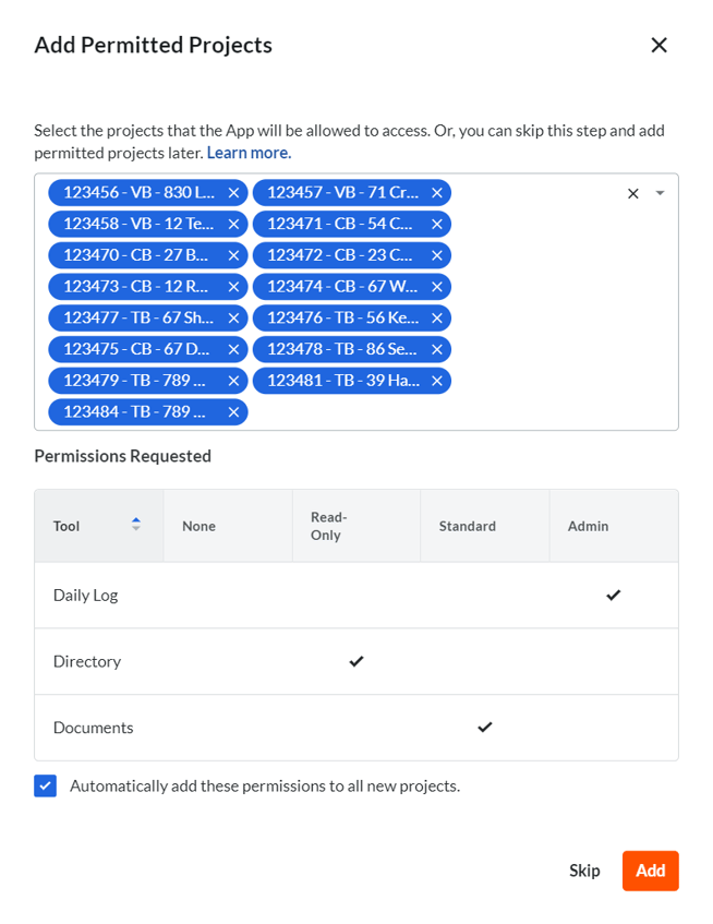Setting up your Procore Integration in 1Breadcrumb