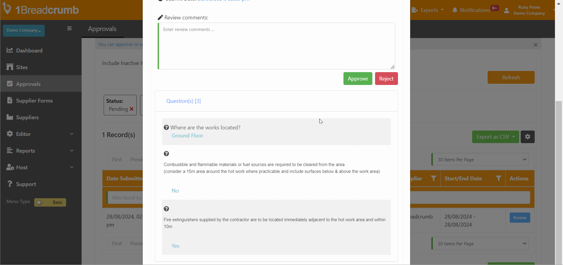 Review a Permit Application
