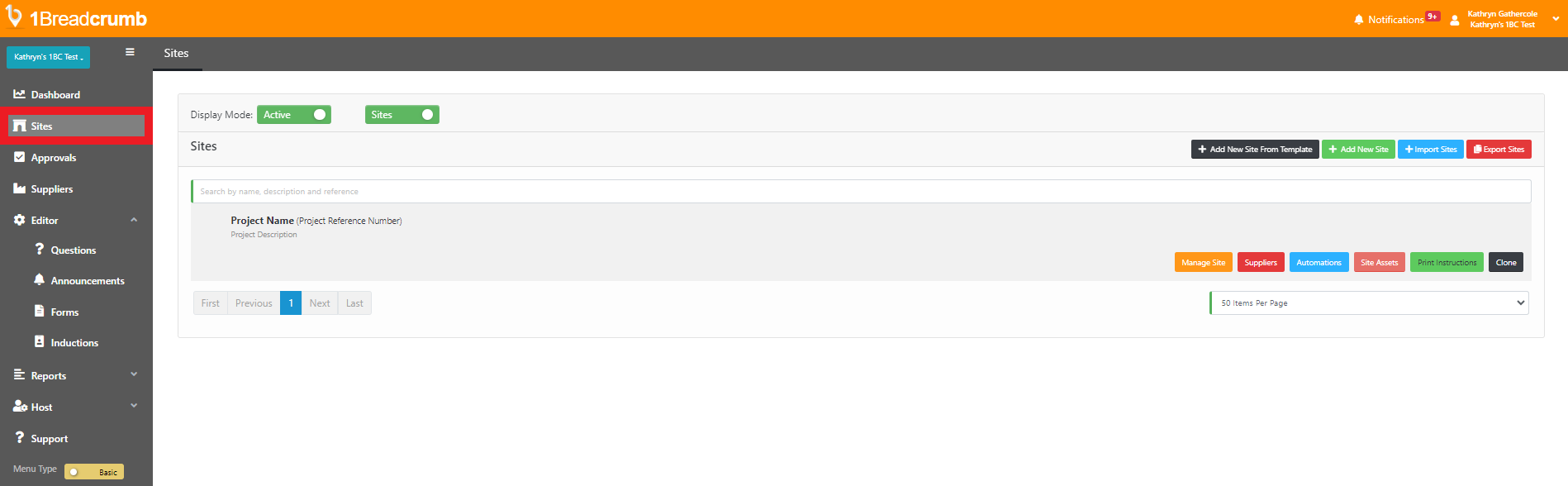 Manage Check-In/Out Questions