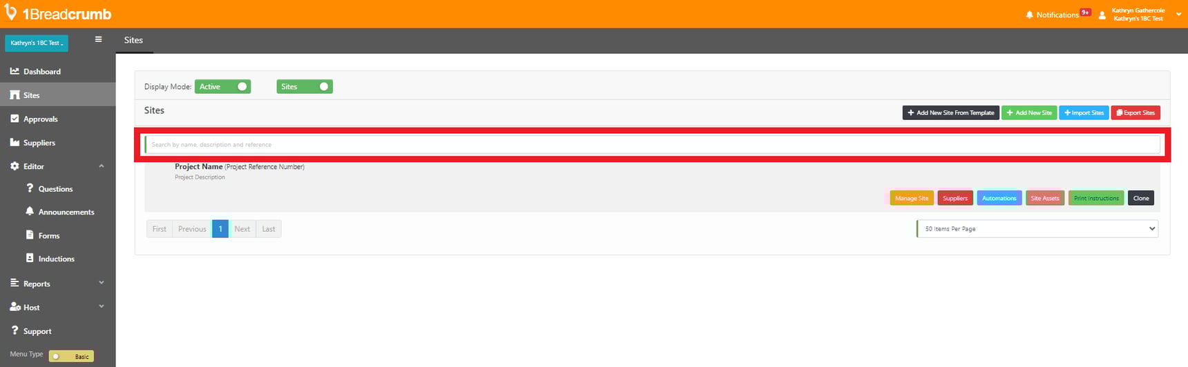 Manage Check-In/Out Questions